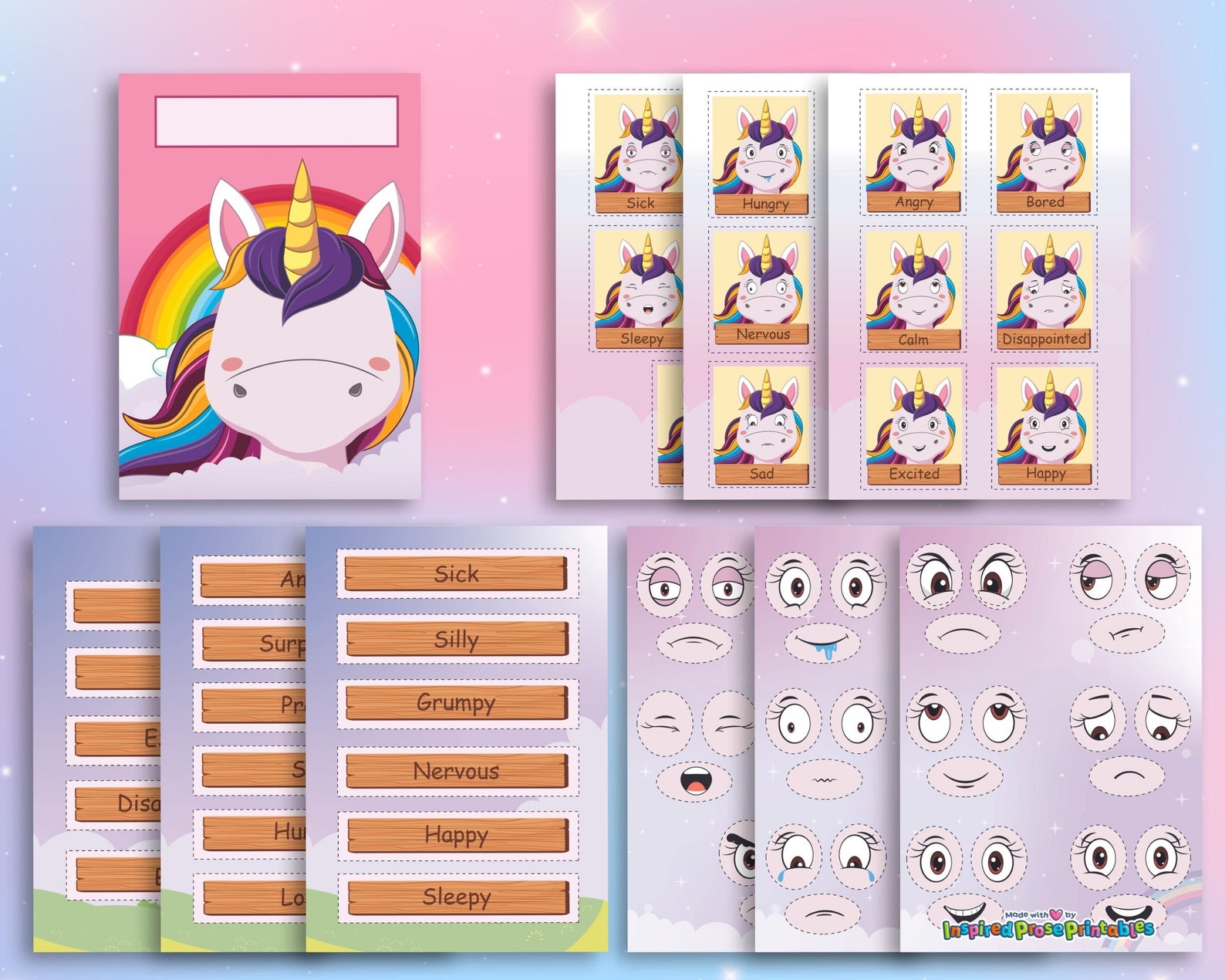 Unicorn Emotions Activity for Kids, Activities for Social Emotional ...
