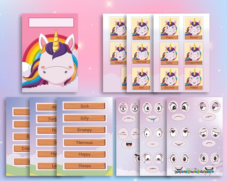 Unicorn Emotions Activity for Kids, Activities for Social Emotional ...