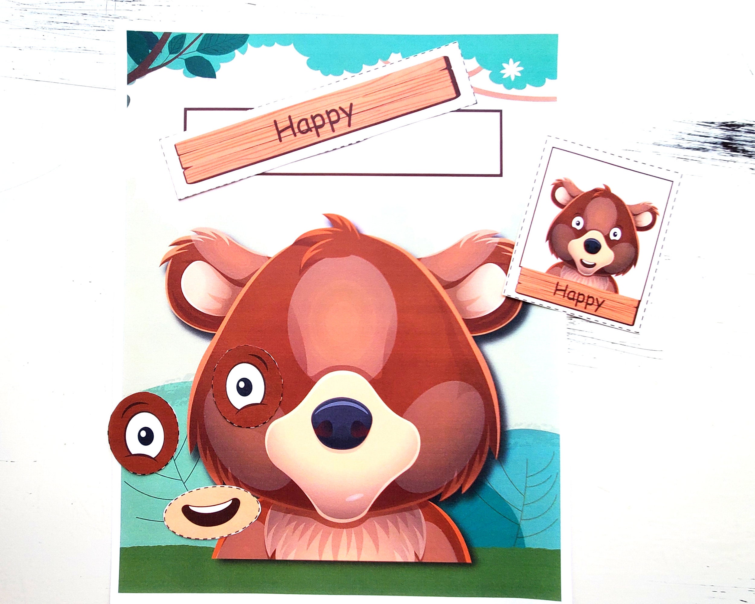 Bear Feelings Chart Game, Social Emotional Activities, Feelings ...