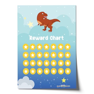 Sleep Reward Chart Dinosaur Sticker Chart Potty Training | Etsy