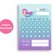 Mermaid Sticker Reward Chart Printable, Behavior Chart for Kids, Also ...