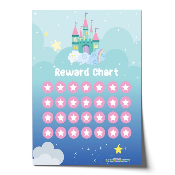 Princess Sticker Chart - Etsy