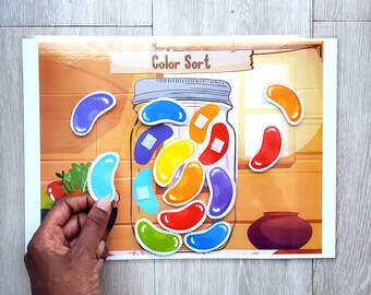 Toddler Busy Book, Color Matching Activities, Colors Learning, Color ...