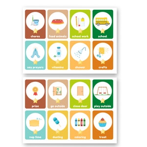 Dinosaur Routine Cards, Printable Daily Visual Schedule and Chore Cards ...