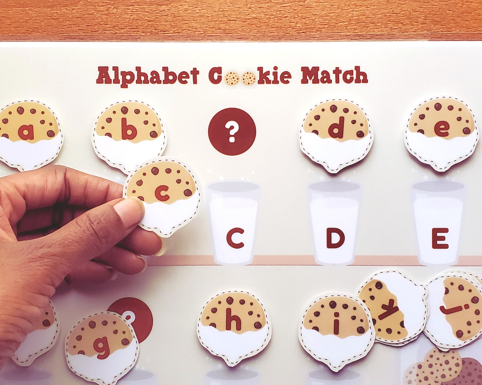 Printable Alphabet Matching With Cookies, Upper Case and Lower Case ...