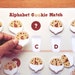 Printable Alphabet Matching With Cookies, Upper Case and Lower Case ...