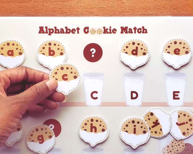 Printable Alphabet Matching With Cookies, Upper Case and Lower Case ...
