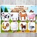 Animal Matching Game, on the Farm Busy Book Printable Worksheet for ...