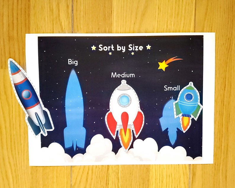Outer Space Sorting Activity, Preschool Science and Kindergarten Game ...