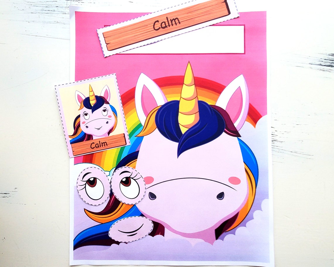 Unicorn Emotions Activity for Kids Activities for Social - Etsy