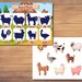 Animal Matching Game, on the Farm Busy Book Printable Worksheet for ...
