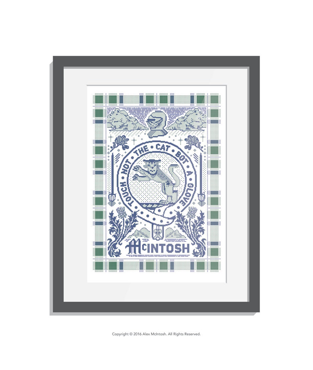MCINTOSH MACINTOSH MACKINTOSH Clan Crest Coat of Arms - Etsy