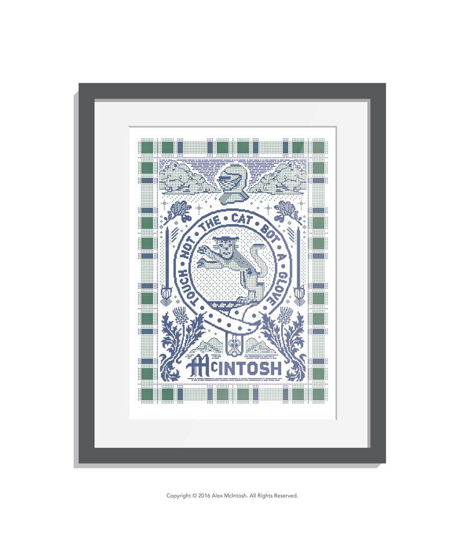 MCINTOSH MACINTOSH MACKINTOSH Clan Crest Coat of Arms - Etsy