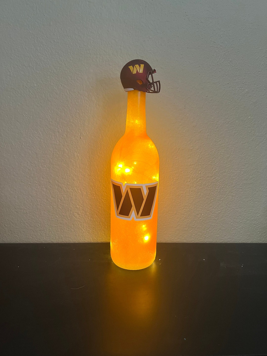 Washington Commanders Led Lighted Bottle - Etsy