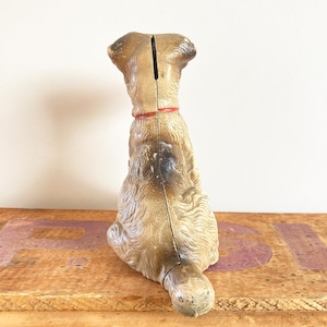 Original Vintage Hubley Cast Iron Coin Bank, C1930, Wirehaired Fox ...