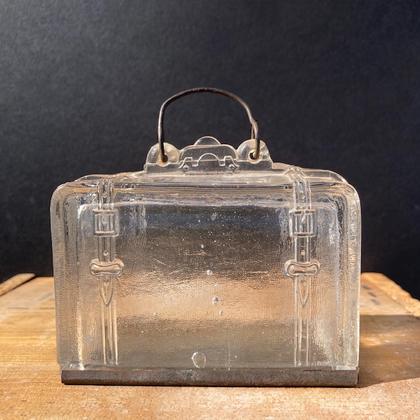 Antique Glass Candy Container - Etsy