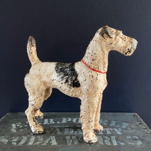Rare Hubley Wire Haired Fox Terrier Doorstop in Largest Size C1920 ...
