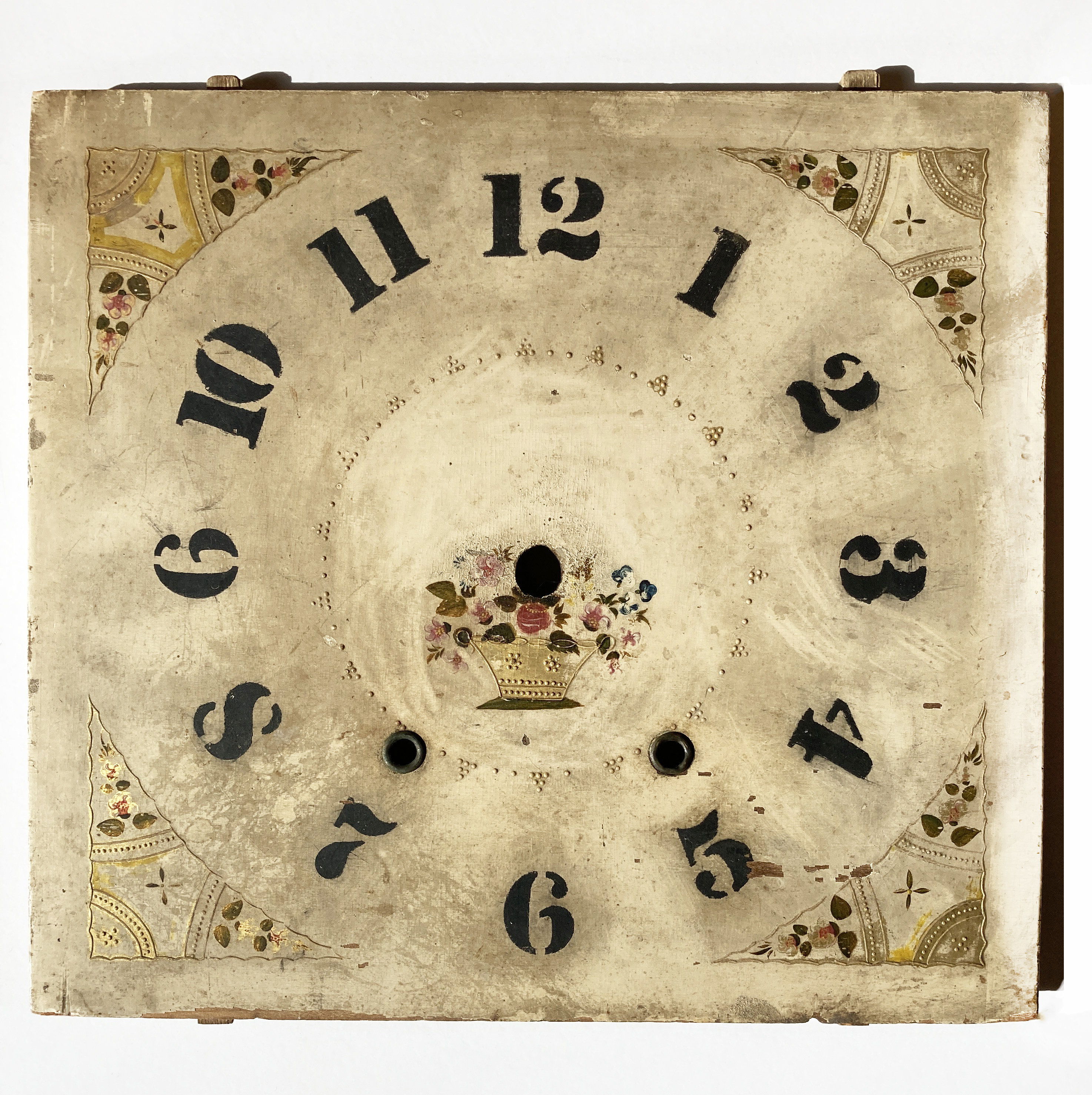 Antique Folk Art Clock Dial C1920 Hand-painted Clock Face - Etsy