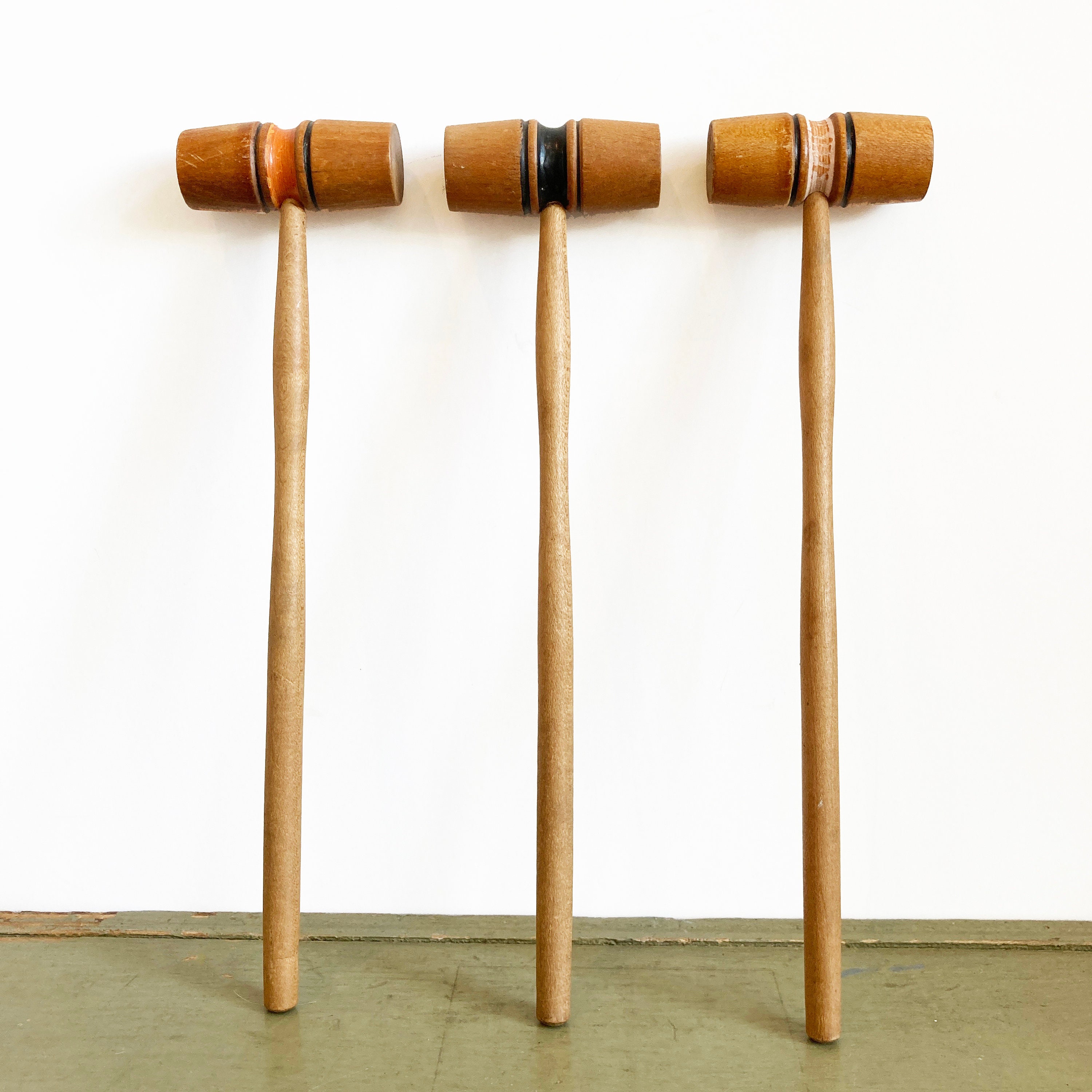 Antique Parlor Table Croquet Set C1900, Mini Indoor Croquet Game Box ...