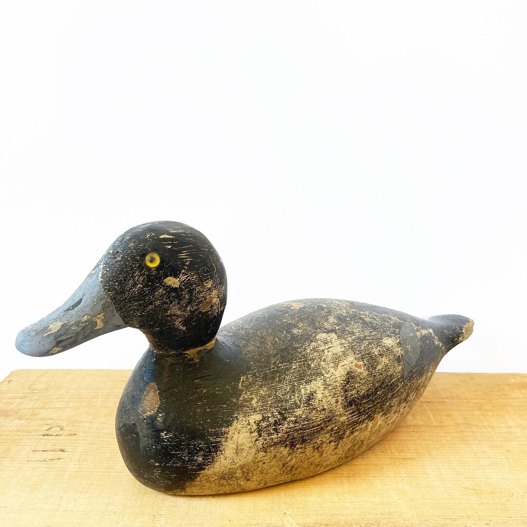 Evans Bluebill Duck Decoy C1930, Antique Lure With Original and Newer ...