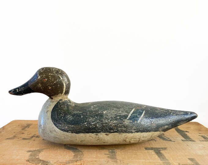 Wooden Pintail Duck Decoy, Tule Lake C1920, Wooden Lure, Hand Carved ...