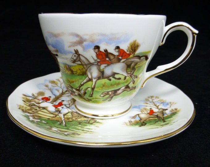 Duchess Bone China Fox Hunting Scene Horse and Hounds Tea Set Duo – Cup ...