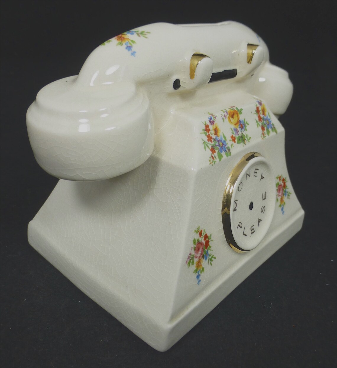 Arthur Wood Vintage Porcelain Telephone Savings Money Box - Etsy UK
