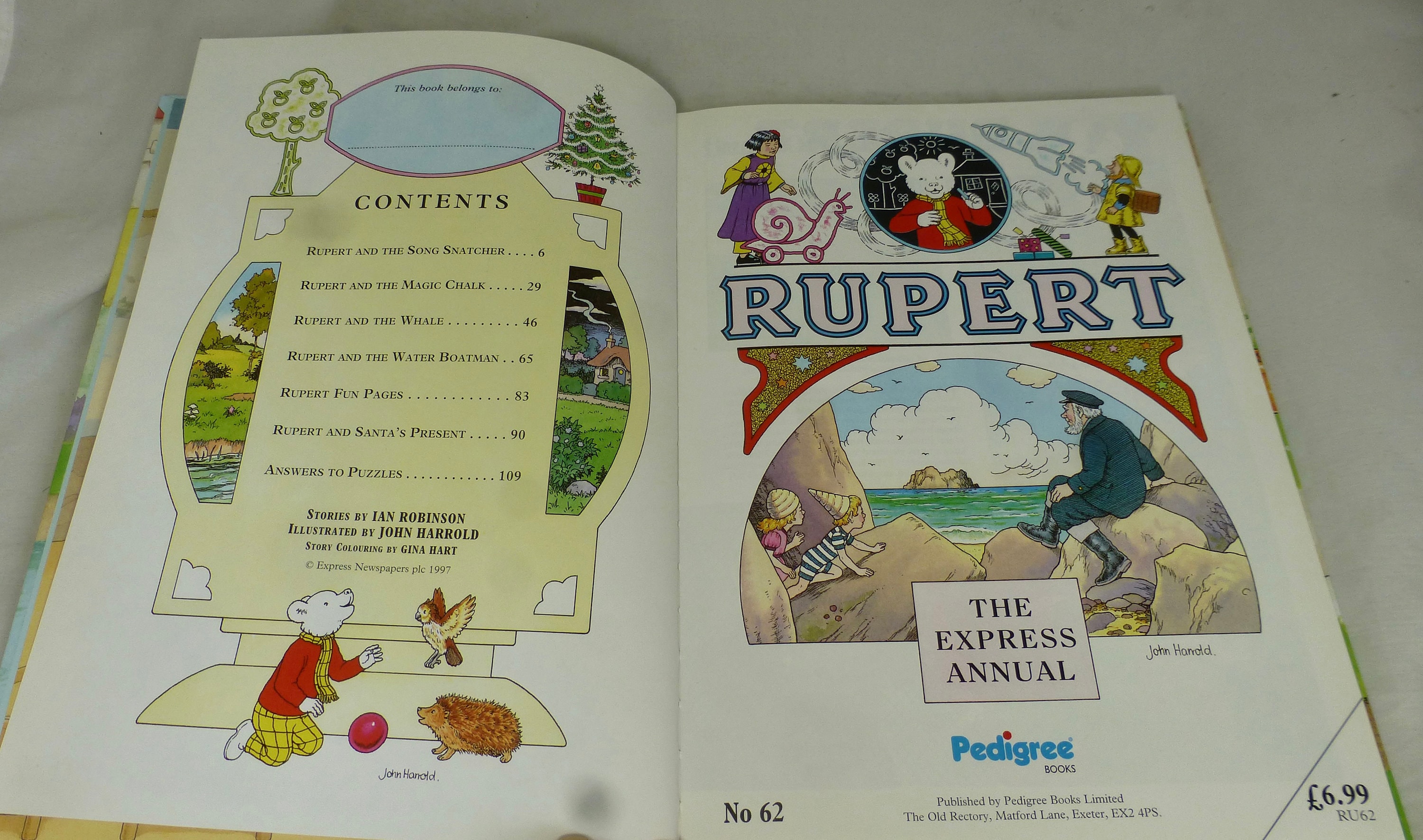 Vintage Rupert Bear Annual 1997 Full Colour Hardback - Ian Robinson and ...