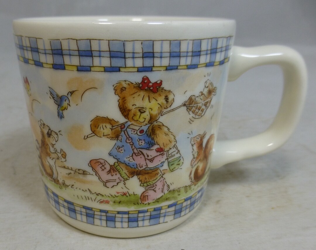 Wedgwood Rambling Ted Childrens Porcelain Mug or Cup Colourful Michael ...