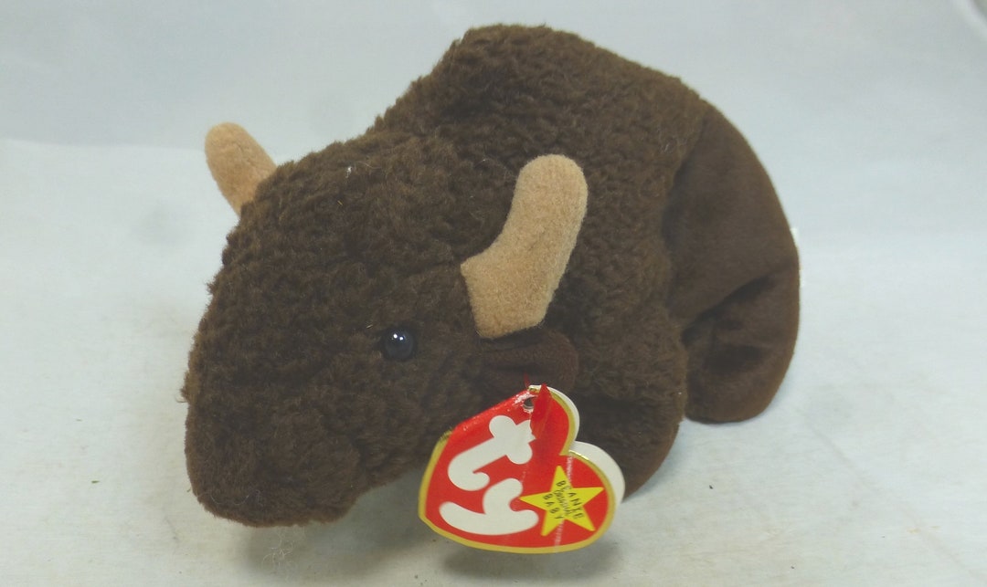 Ty Beanie Babies Collection American Bison Called Roam - Tag and Label ...
