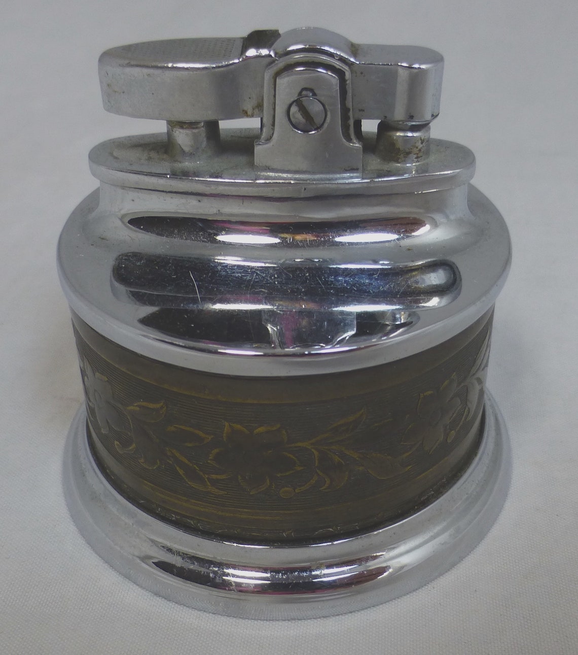 Rolstar Table Lighter With Etched Flower Design Limited | Etsy