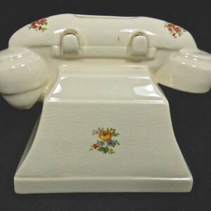 Arthur Wood Vintage Porcelain Telephone Savings Money Box - Kitsch Hand ...