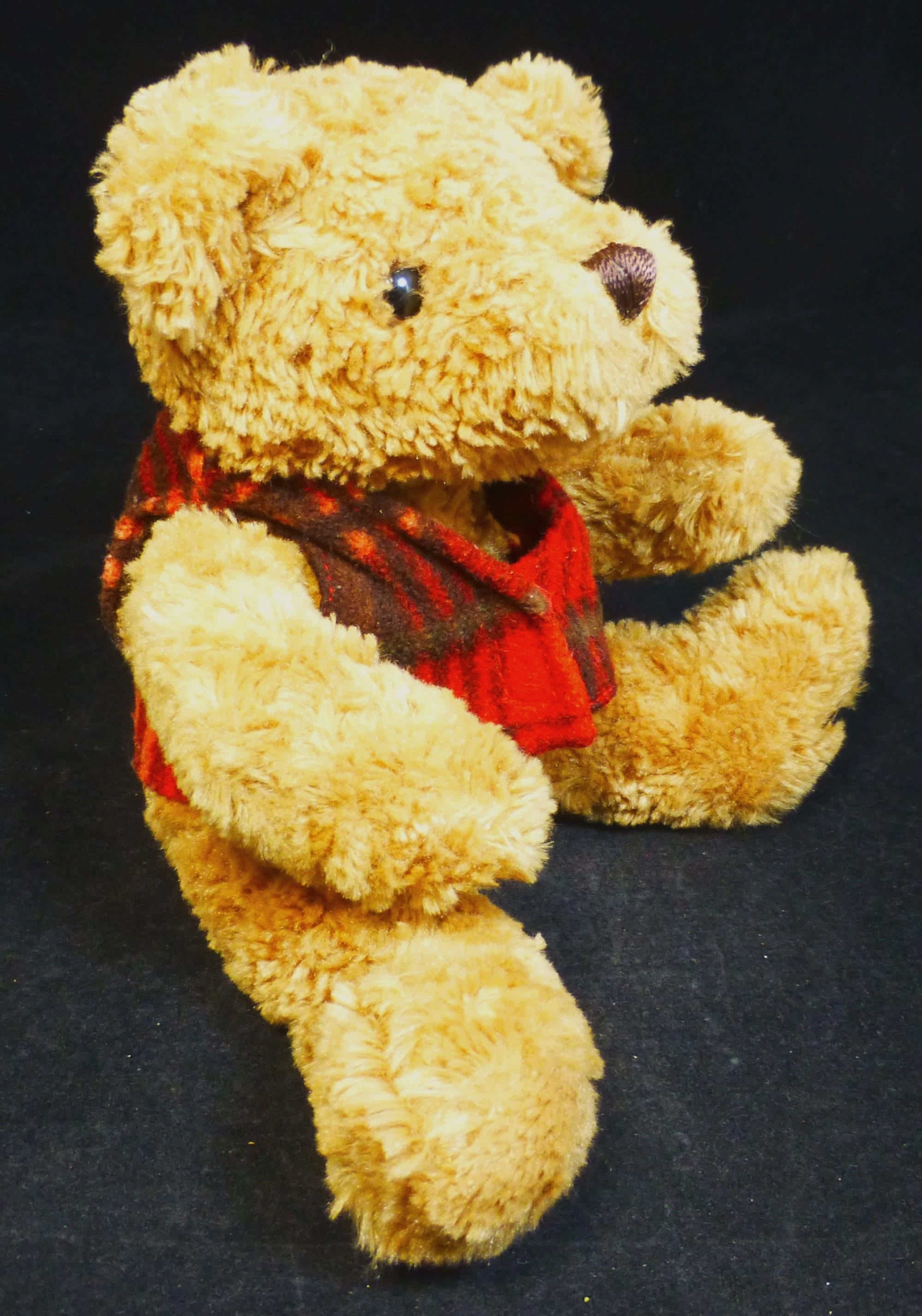 Honey Teddy Bear Soft Toy A & A Soft Toys Aurora Tartan | Etsy