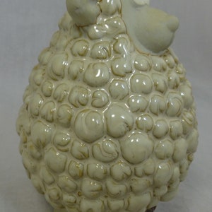Woolly Sheep Large Studio Pottery Novelty Handmade Piggy Bank / Money ...