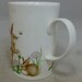 Dunoon Vintage Rustic Rascals Rabbit Family Fine Bone China Mug Cherry Denman Design, Made in ...
