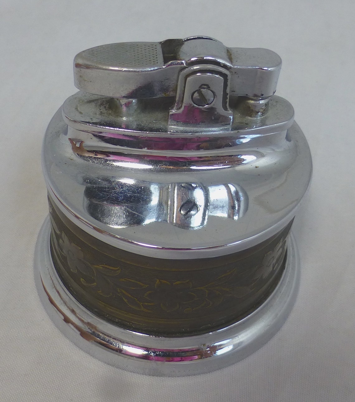 Rolstar Table Lighter With Etched Flower Design Limited | Etsy