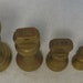 Vintage Set of 7 Brass Imperial Bell Weights From 1 Lb to 0.25 Oz ...
