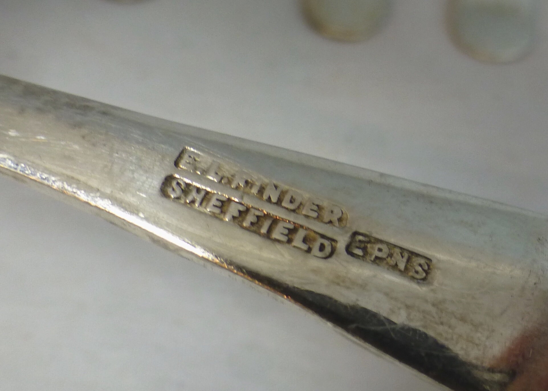 Vintage E L Pinder Boxed Set of 6 Silver Plated Handmade Small Spoons ...