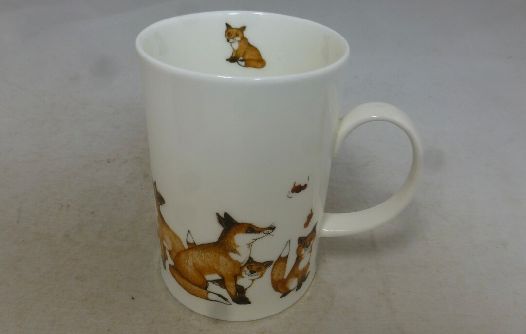 Dunoon Vintage Clever Devils Fox Family Fine Bone China Mug – Cherry ...