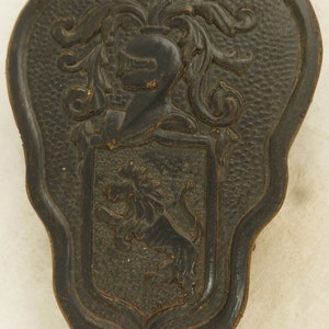 Antique Large 23 Inch Wood & Leather Fireside Bellows Carved Knight in ...