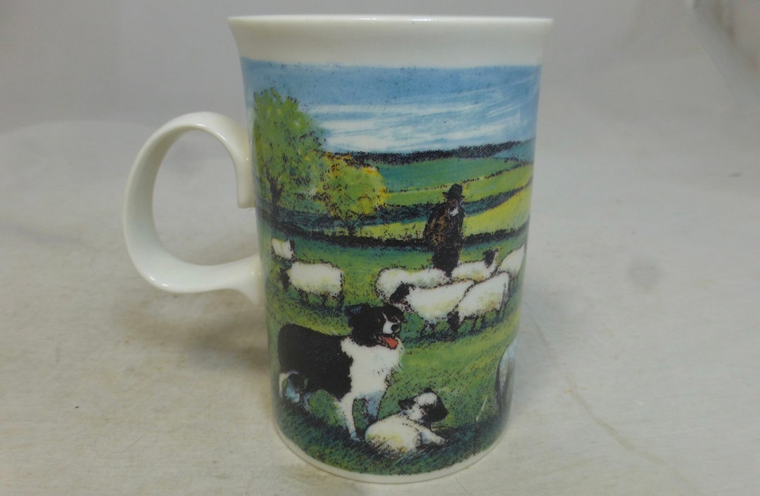 Dunoon Stoneware Ennerdale Sheep and Border Collie Dog Mug - Jack Dadd ...