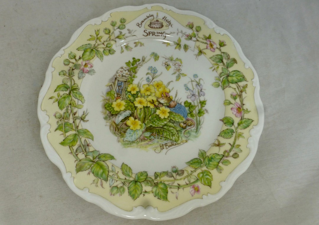 Vintage Royal Doulton Brambly Hedge Spring Large 8.25 Inch Plate – Jill ...
