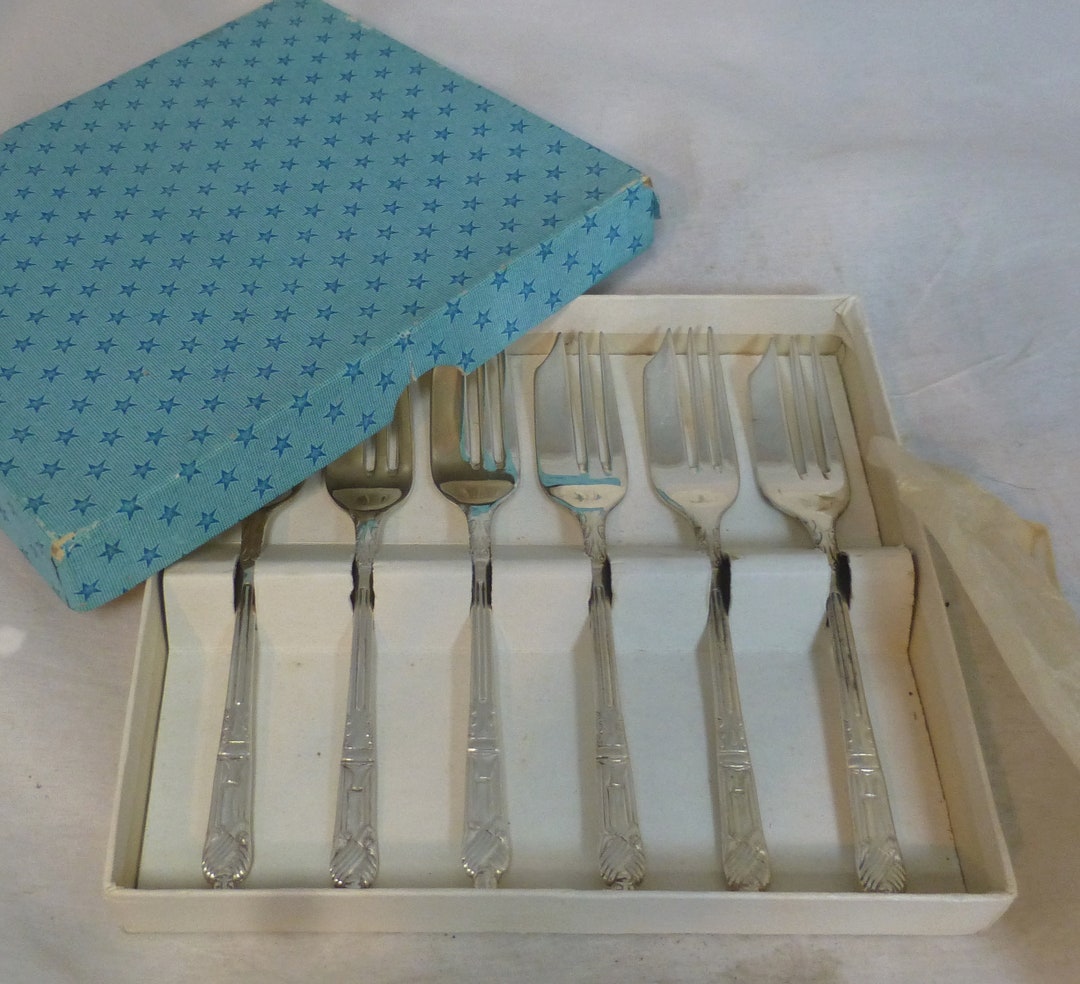 Vintage Unused Silver Plated Set of 6 Apostle Signed Sheffield England ...