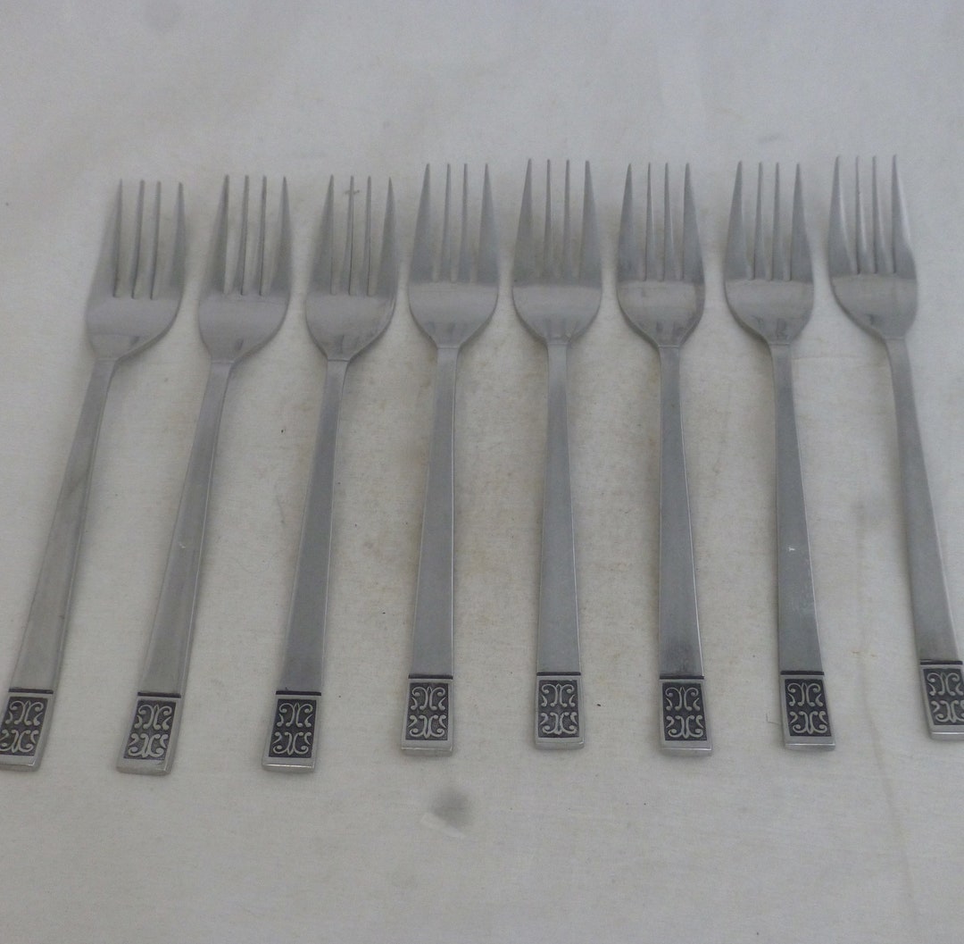 Vintage Viners International Senorita Stainless Steel Set of 8 Table ...