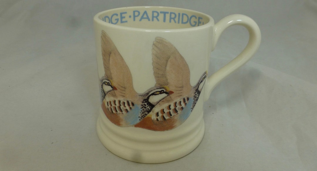 25 Years of Emma Bridgewater Partridge Bird Half Pint Tankard Mug ...