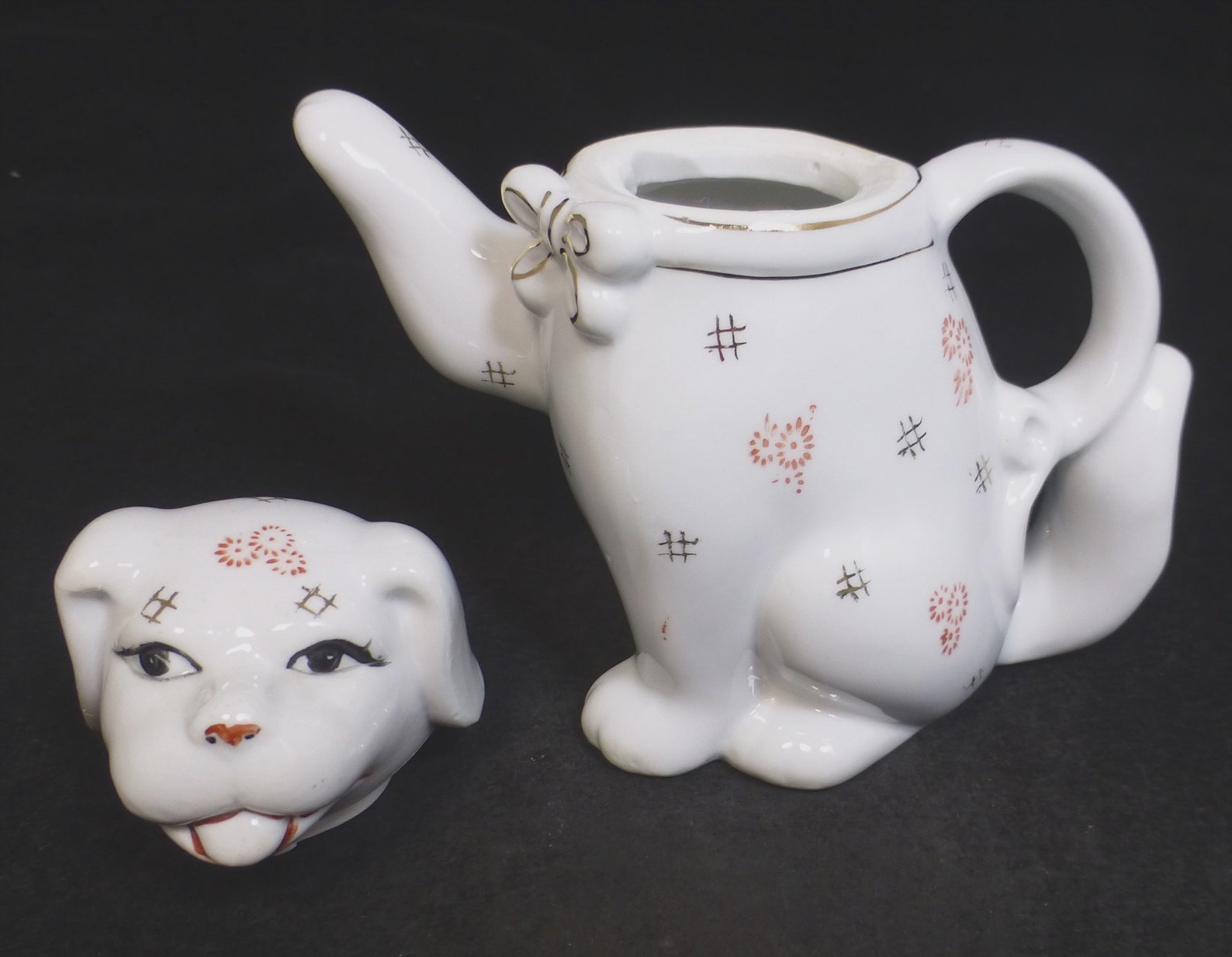 China Vintage White Puppy Dog Novelty Porcelain Teapot - Etsy