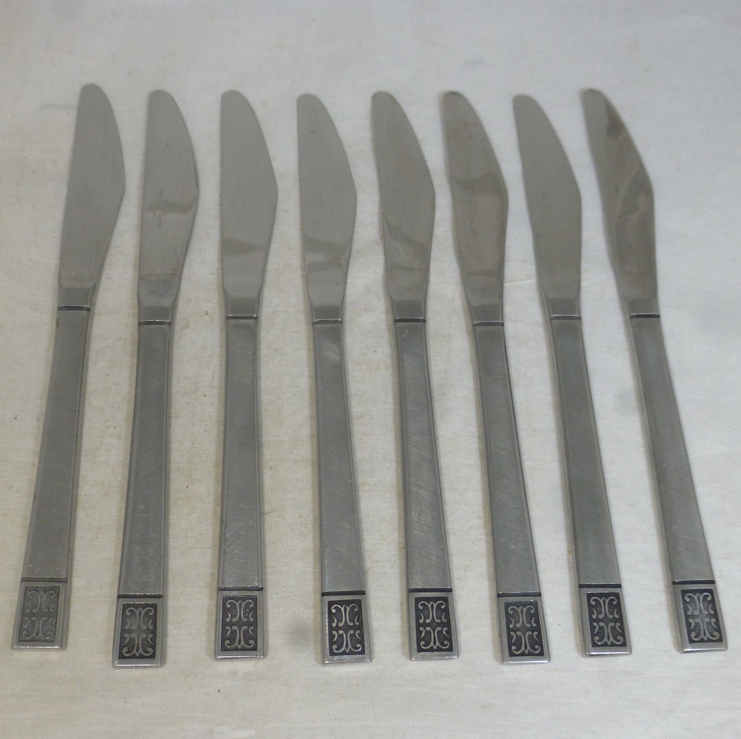 Vintage Viners International Senorita Stainless Steel Set of 8 Table ...
