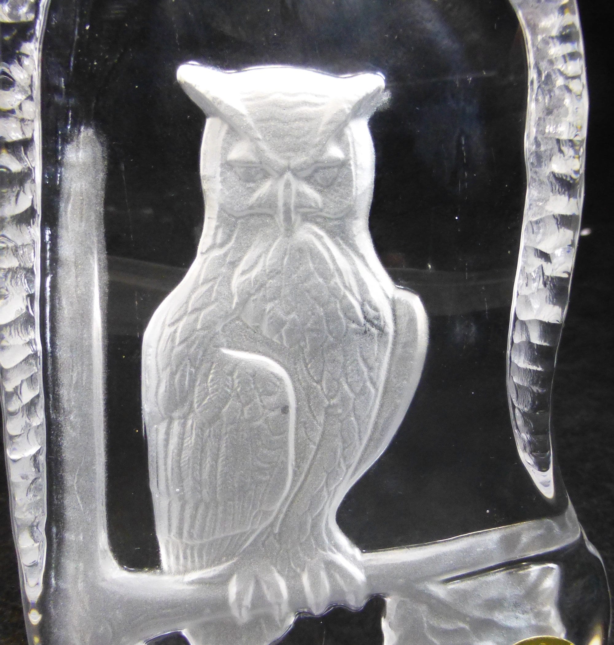 Large Goebel German Horned Owl Vintage Lead Crystal Glass - Etsy