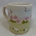 Hand Painted Sheep Theme Studio Pottery Stoneware Mug With Sheep in ...