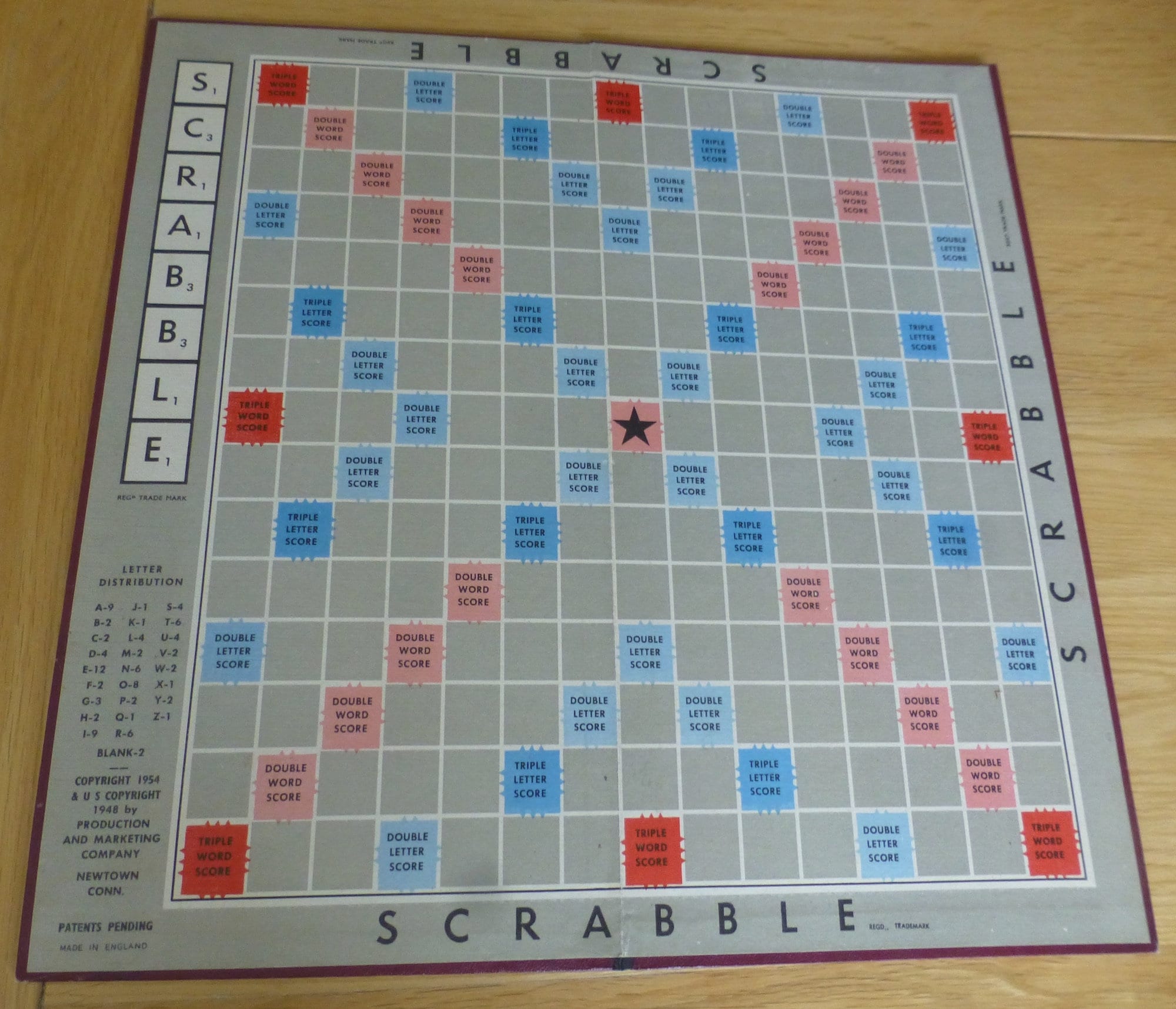 Vintage Scrabble Spear’s Games 1955 Vintage Board Game in Red Box ...